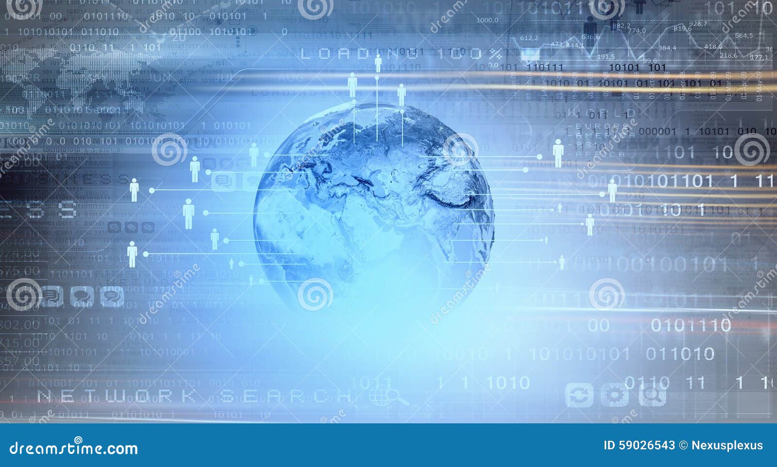 Global media technologies stock image. Image of bright - 59026543