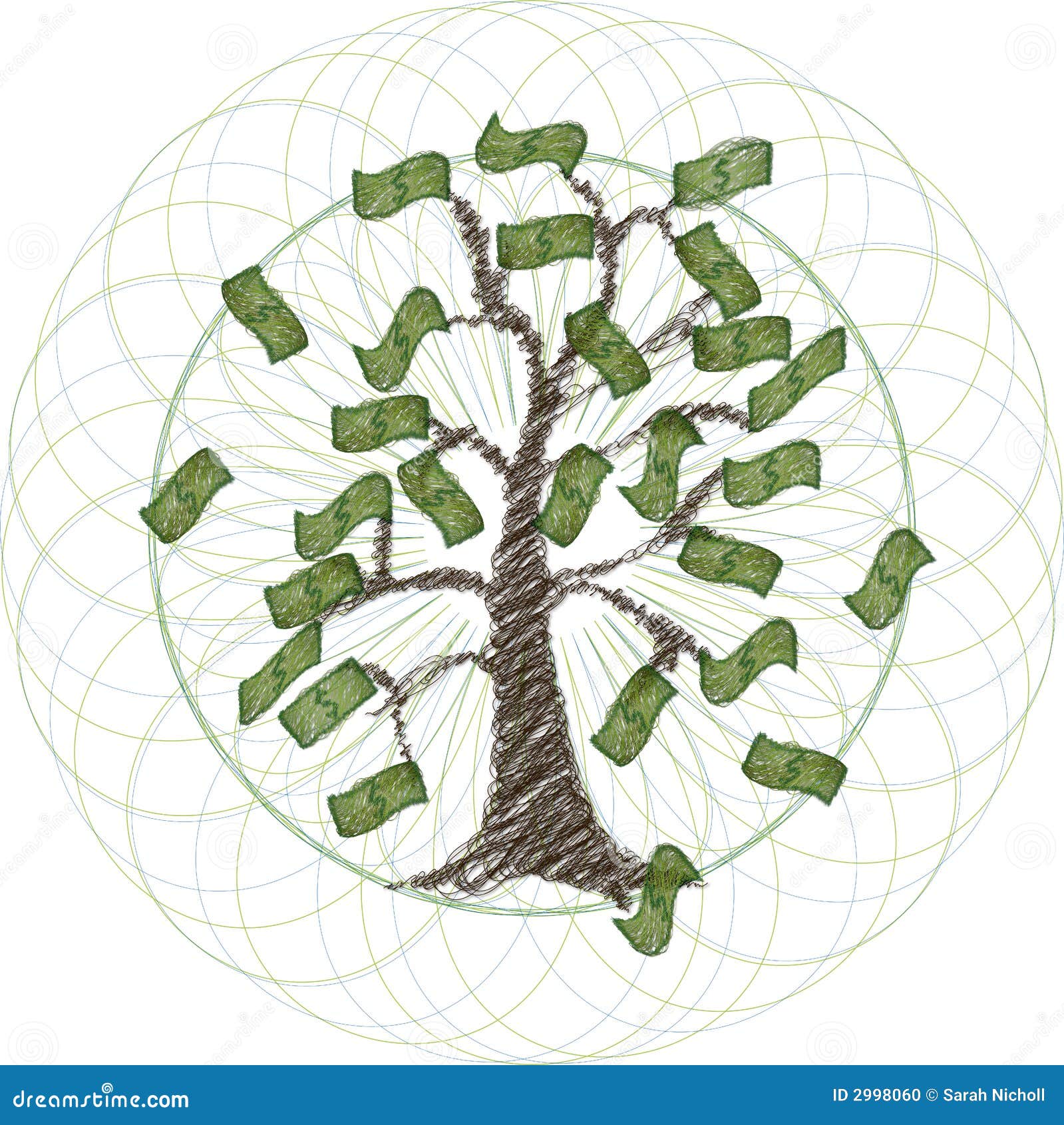 Global money tree stock illustration. Illustration of earth - 2998060
