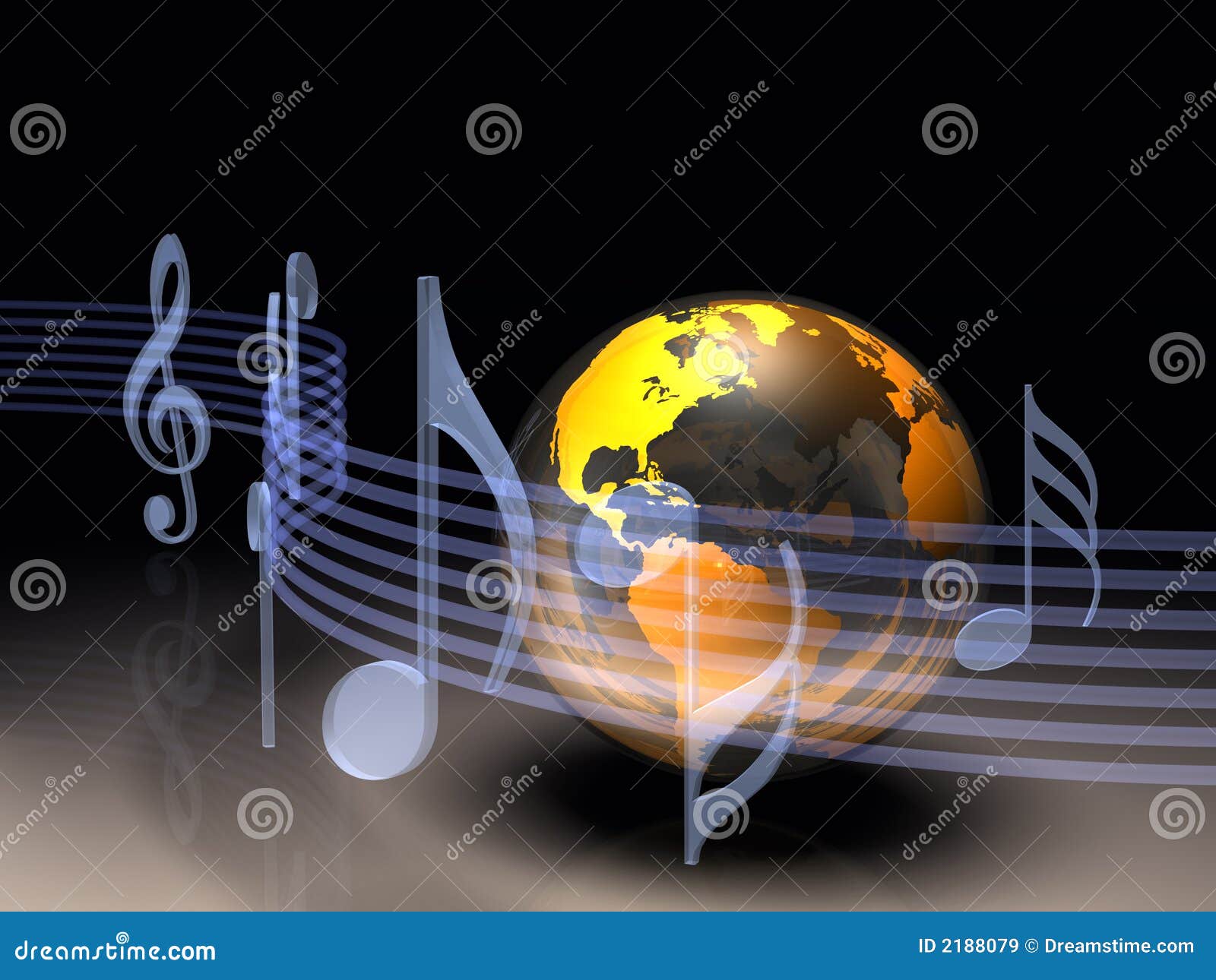 Global Music stock illustration. Illustration of continent - 2188079
