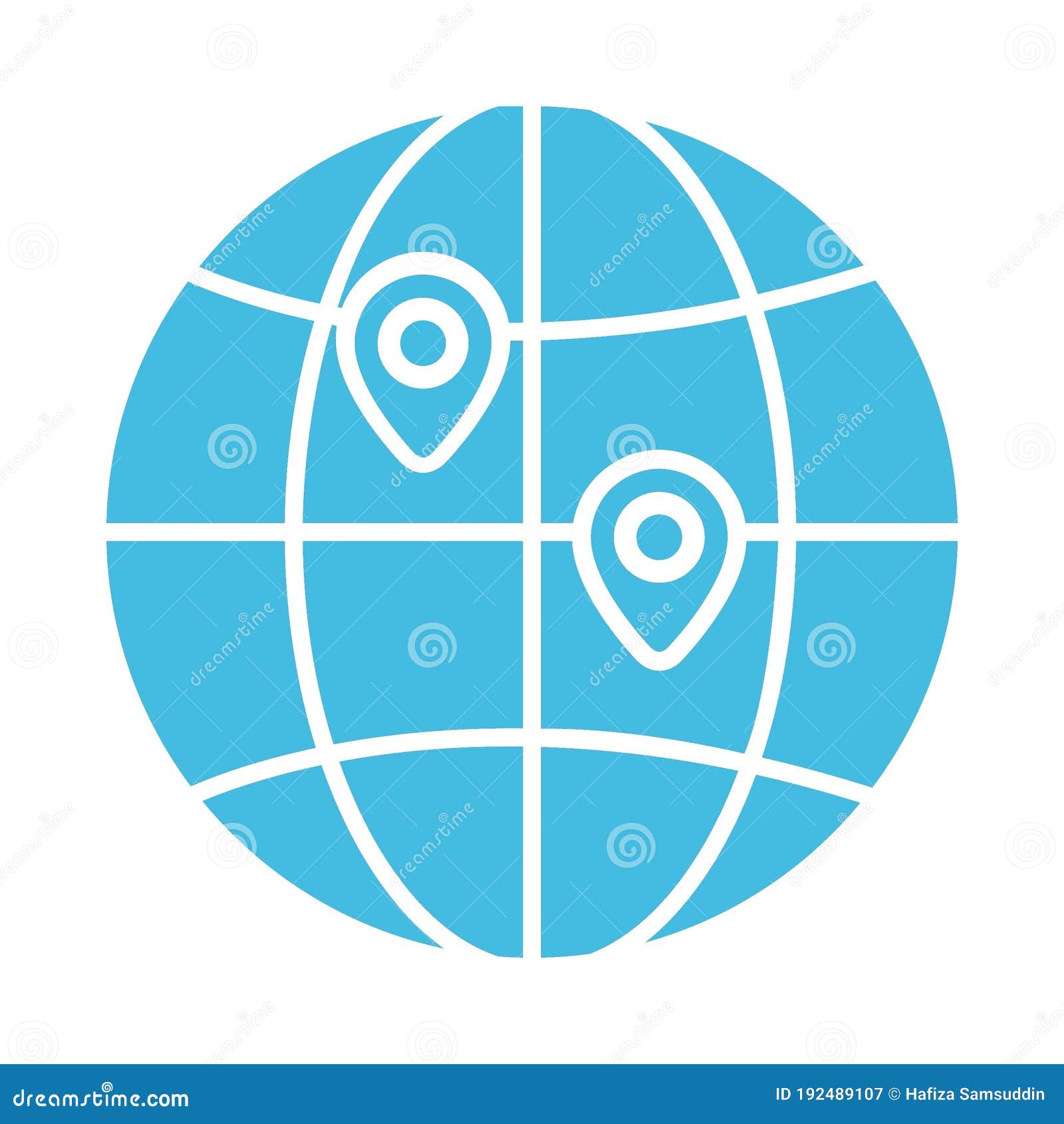 Global Navigation Concept. Vector Illustration Decorative Design Stock ...