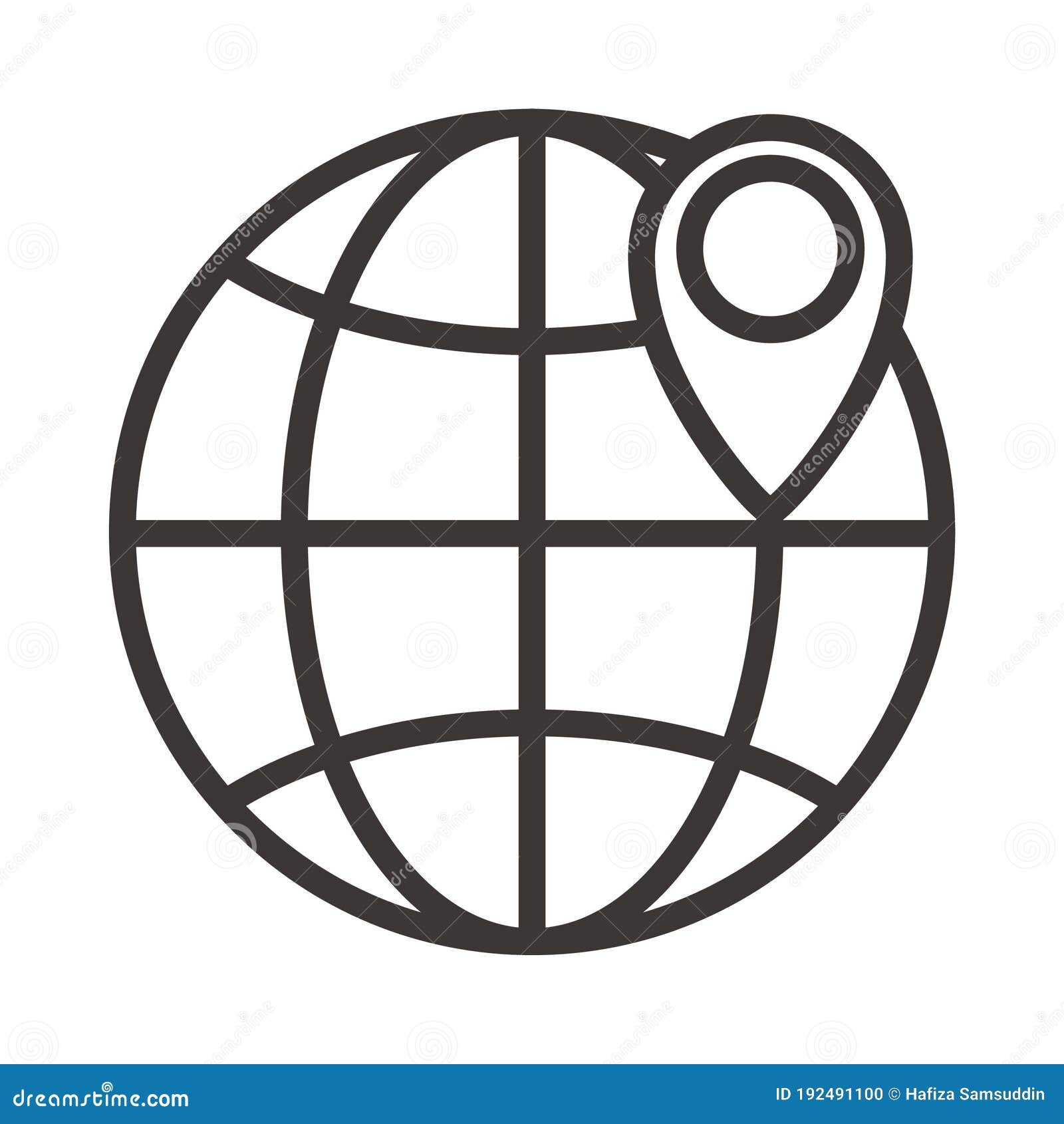 Global Navigation Concept. Vector Illustration Decorative Design Stock ...