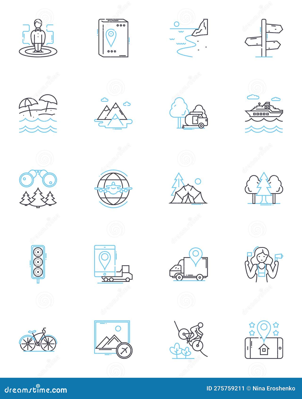 Global Navigation Satellite System (GNSS) Linear Icons Set. Navigation ... Global Navigation Satellite System (GNSS) Linear Icons Set. Navigation ...