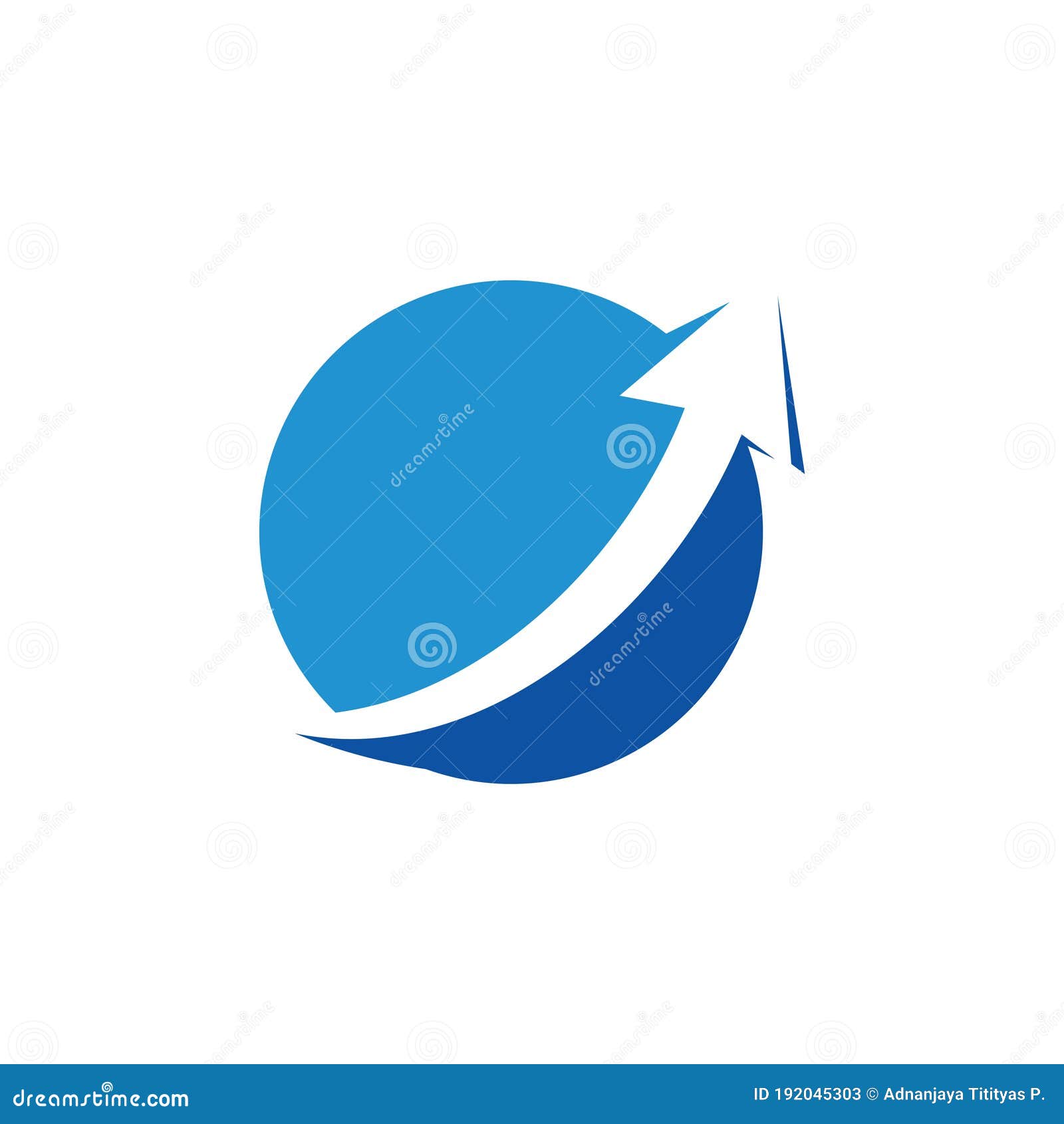 Global Negative Space Arrow Logo Vector Stock Vector - Illustration of ...