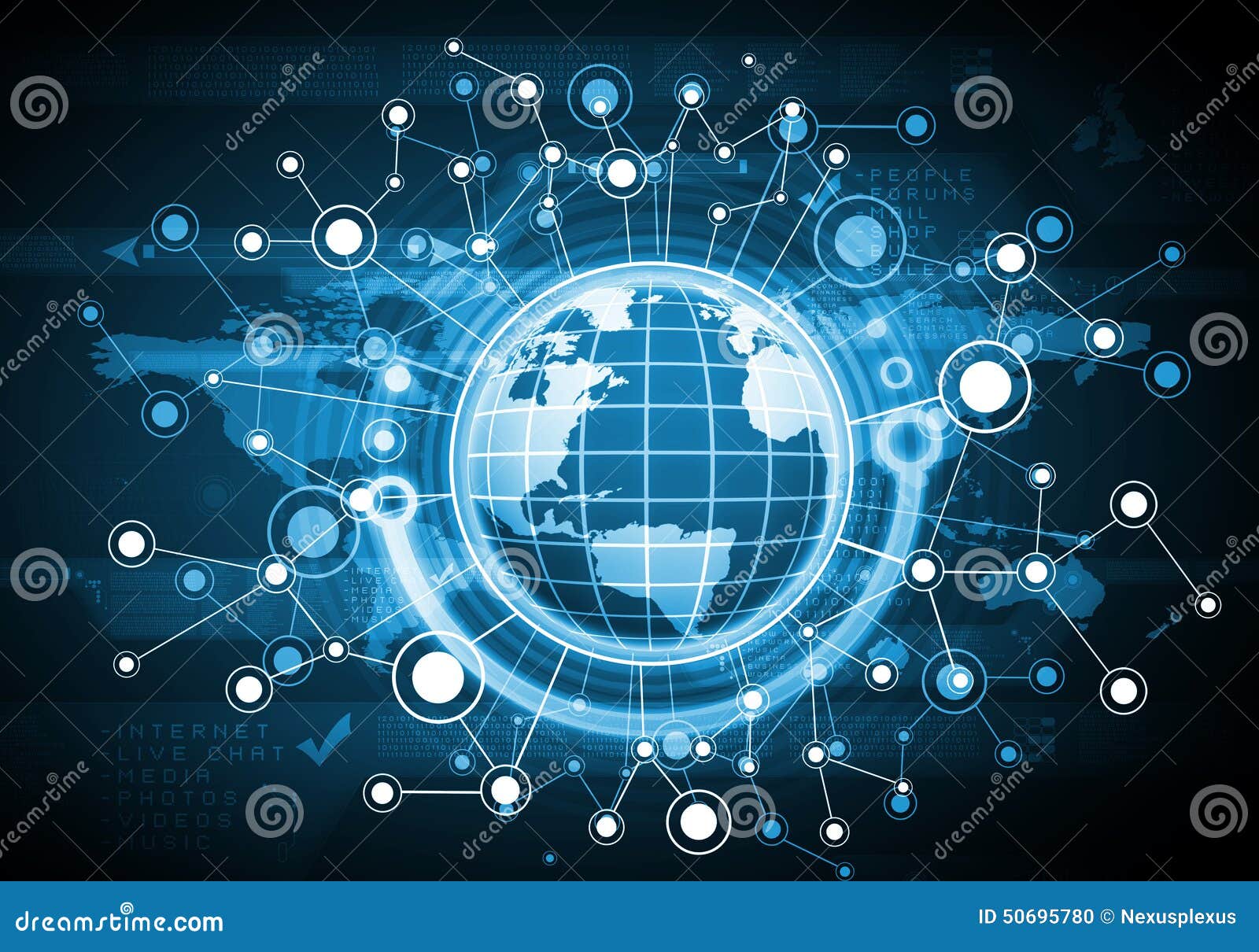 Global net stock illustration. Illustration of media - 50695780
