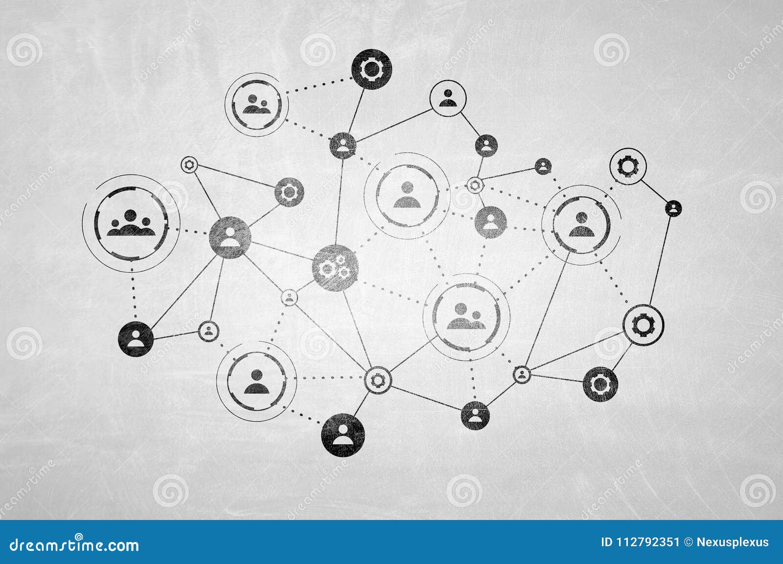 Global Network As Means for Communication Stock Illustration ...