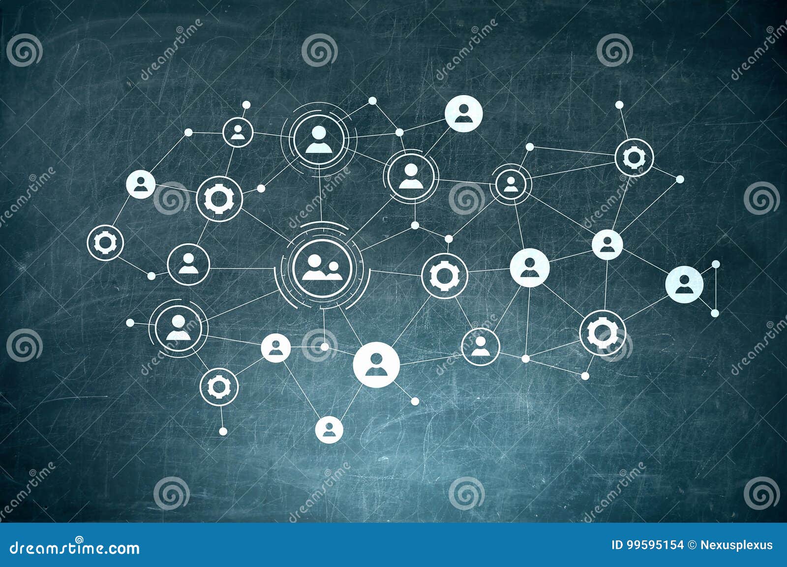 Global Network As Means for Communication Stock Photo - Image of line ...