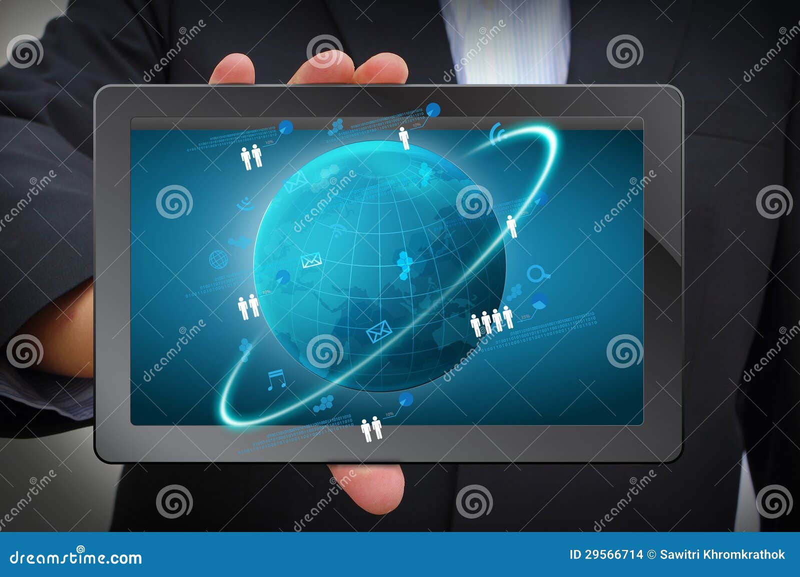 Global Network Business Concept, Network Process Information Technology ...