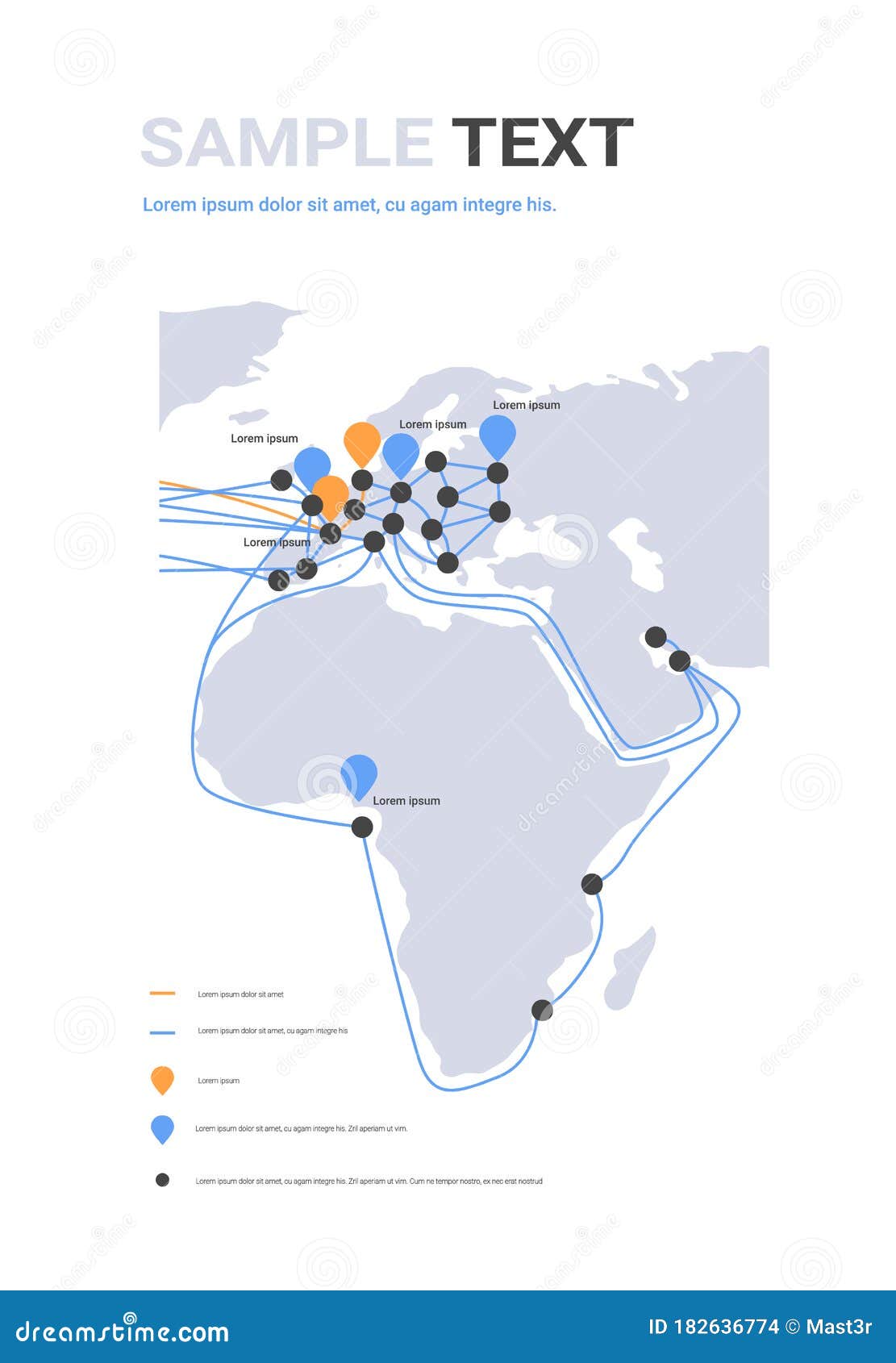 Global Network Cable Connections and Information Transfer System World ...