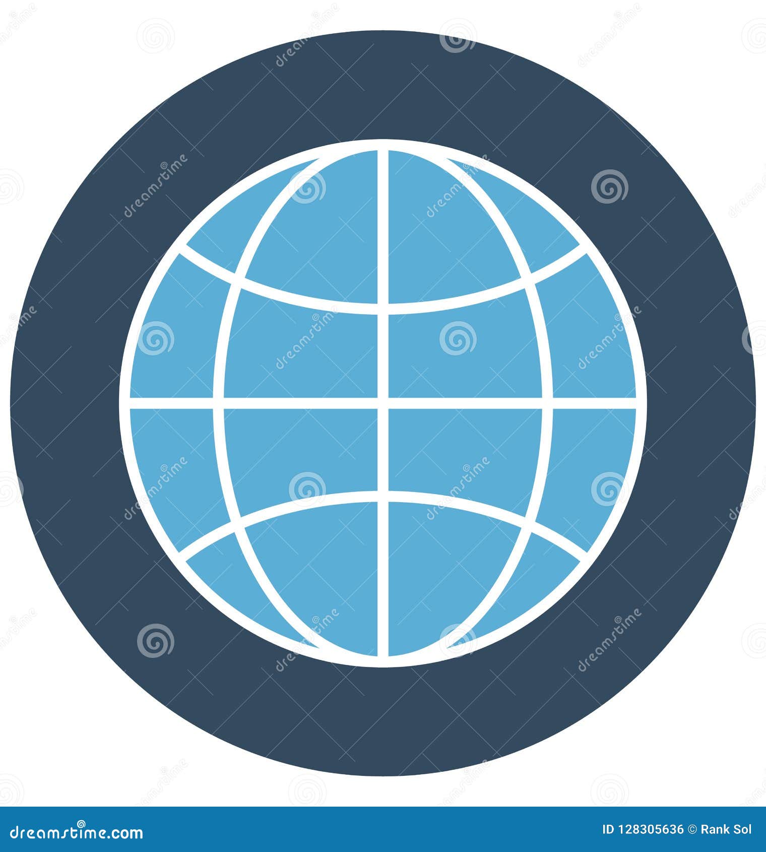 Global Network Color Illustration Vector Icon Stock Vector ...