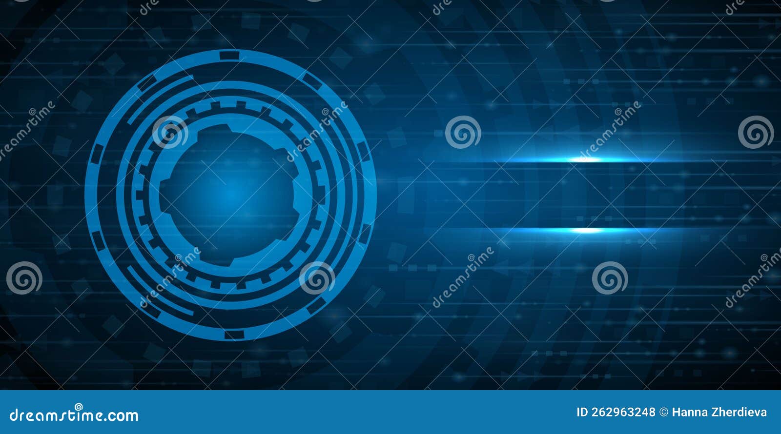 Global Network, Computer Technology Dark Blue Color Background ...