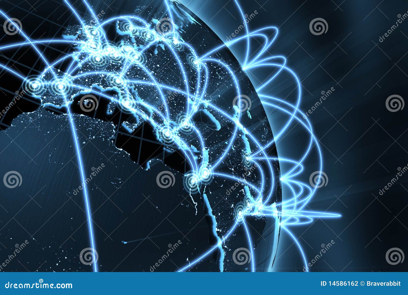 Global network concept stock illustration. Illustration of glow - 14586162