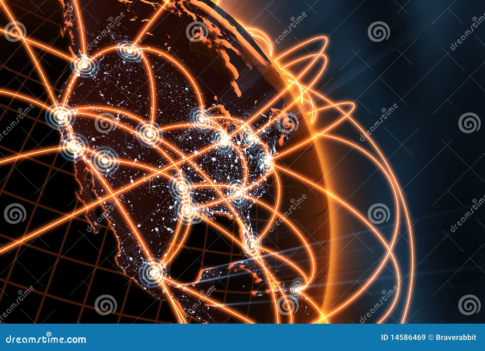 Global network concept stock illustration. Illustration of gold - 14586469