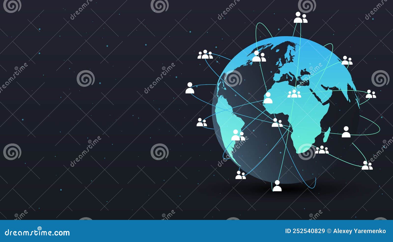 Global network concept stock vector. Illustration of background - 252540829