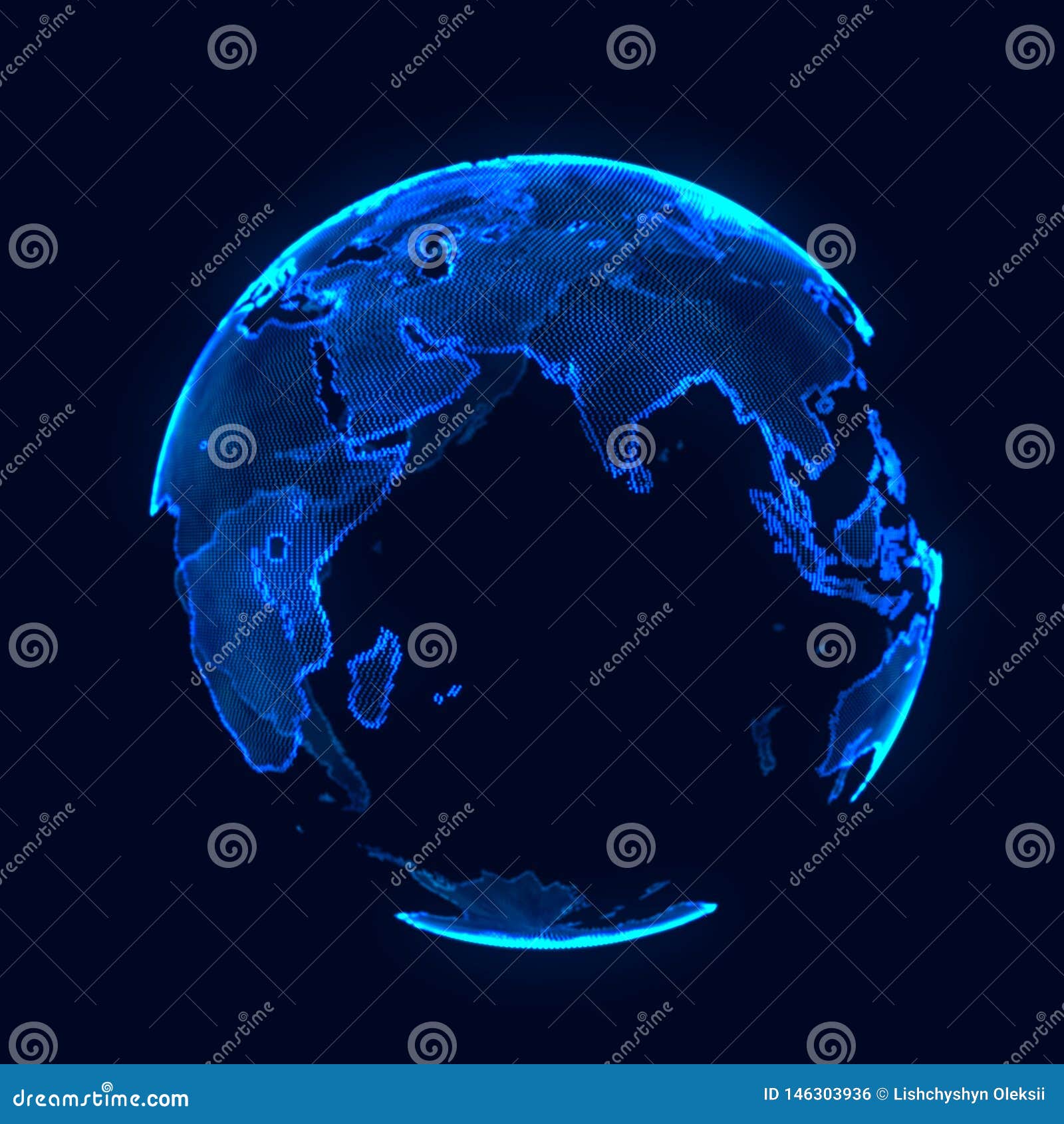 Global Network Concept. World Map Point. Global Network Planet Earth ...