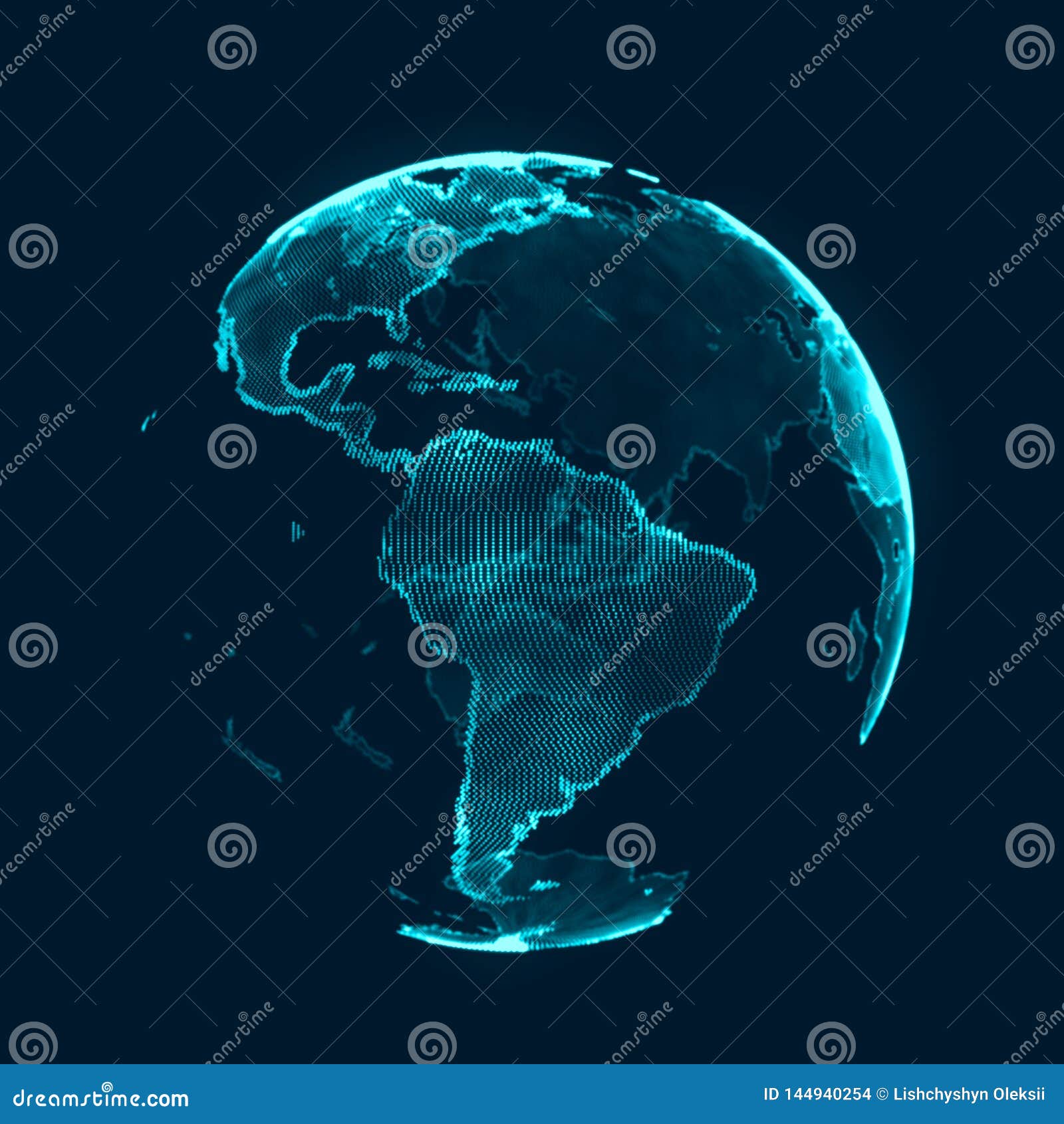 Global Network Concept. World Map Point. Global Network Planet Earth ...