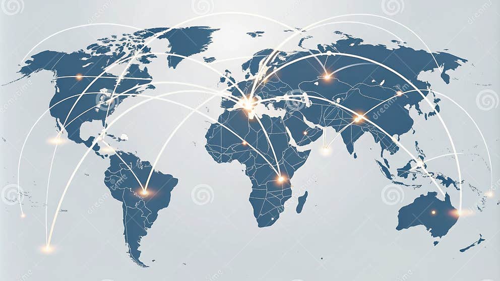 Global Network Connecting Continents and Countries Worldwide Stock ... Global Network Connecting Continents and Countries Worldwide Stock ...
