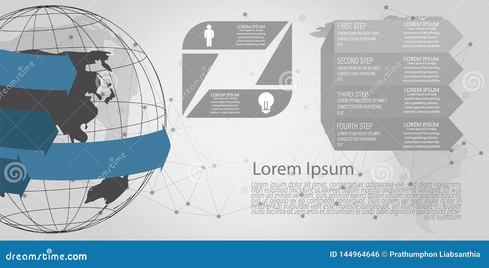 Global Network Connection Abstract of World Network, Internet and ...