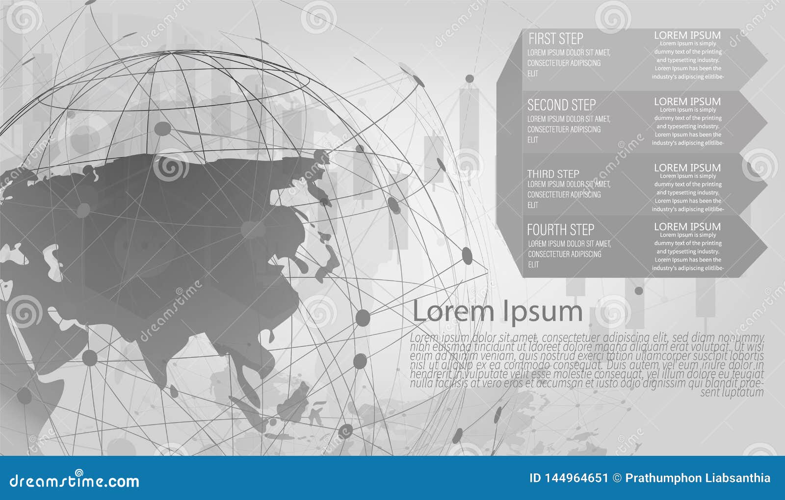 Global Network Connection Abstract of World Network, Internet and ...