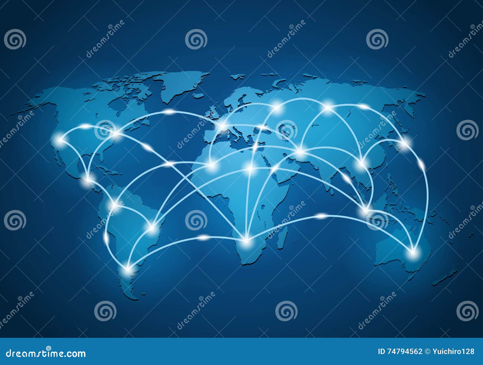 Global Network Connection Background Stock Vector - Illustration of ...