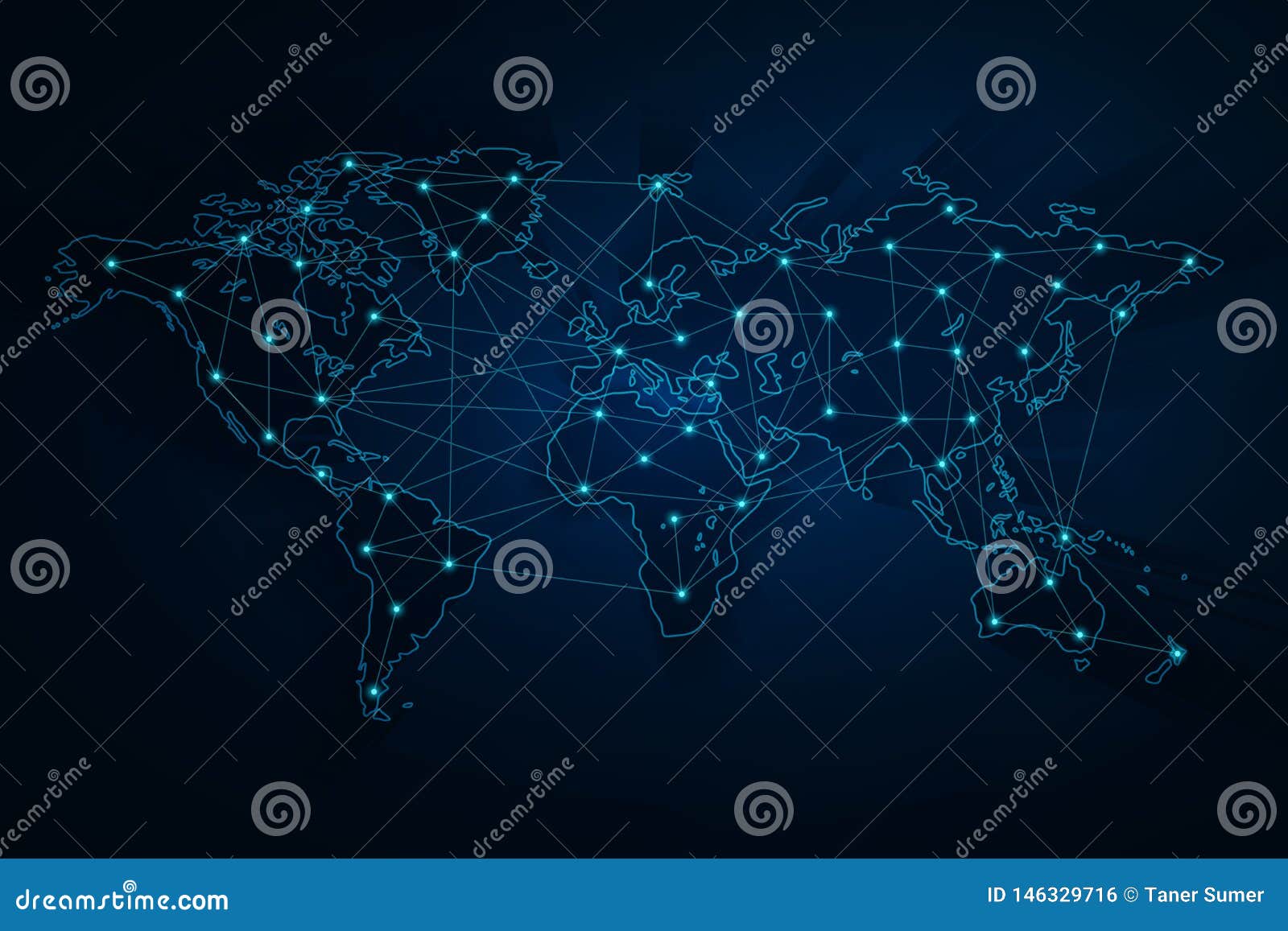 Global Network Connection Background, Vector Stock Vector ...