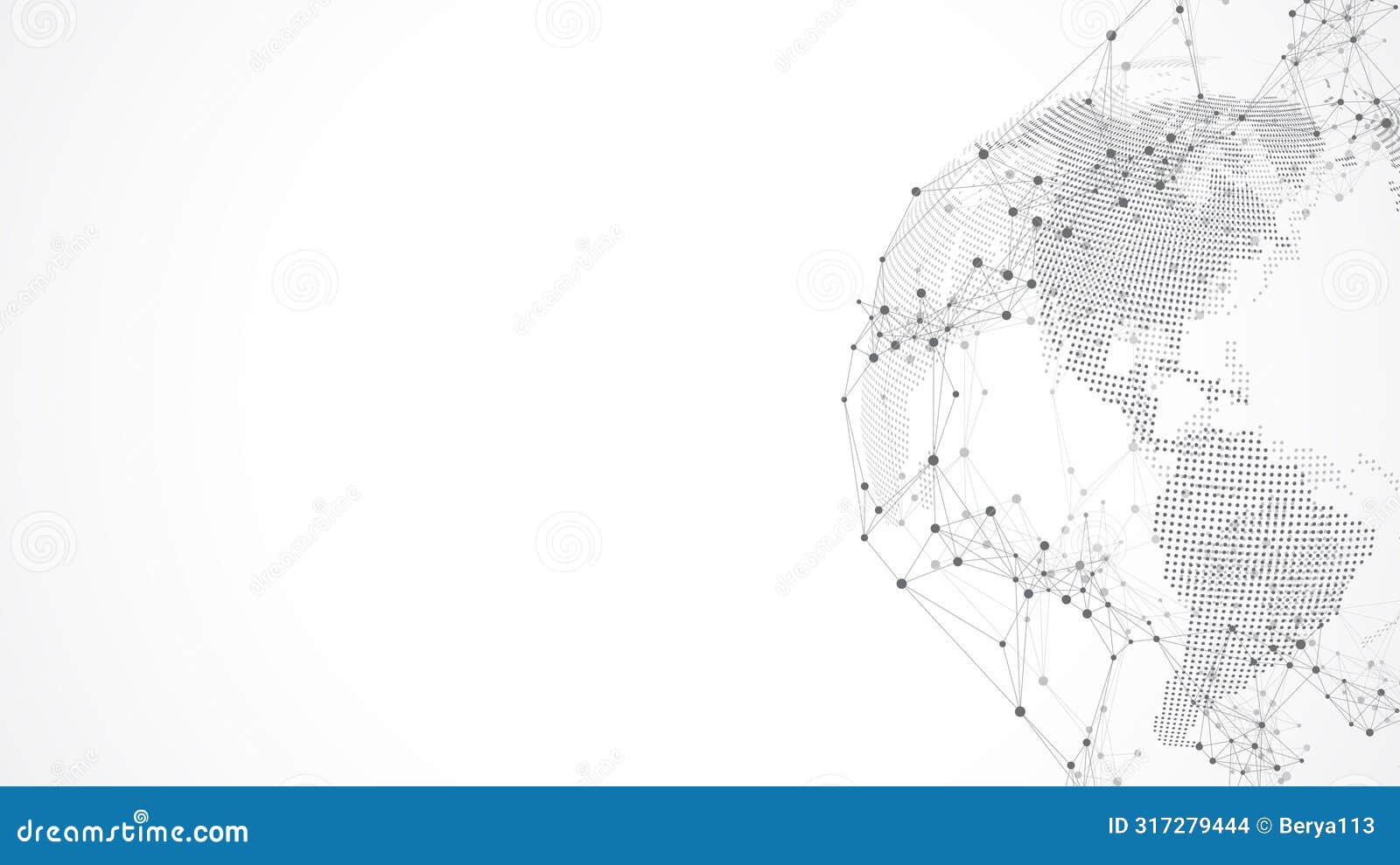 Global Network Connection Banner Design Template. Header Social Network ...