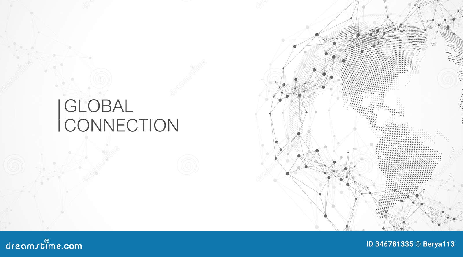 Global Network Connection Banner Design Template. Header Social Network ...