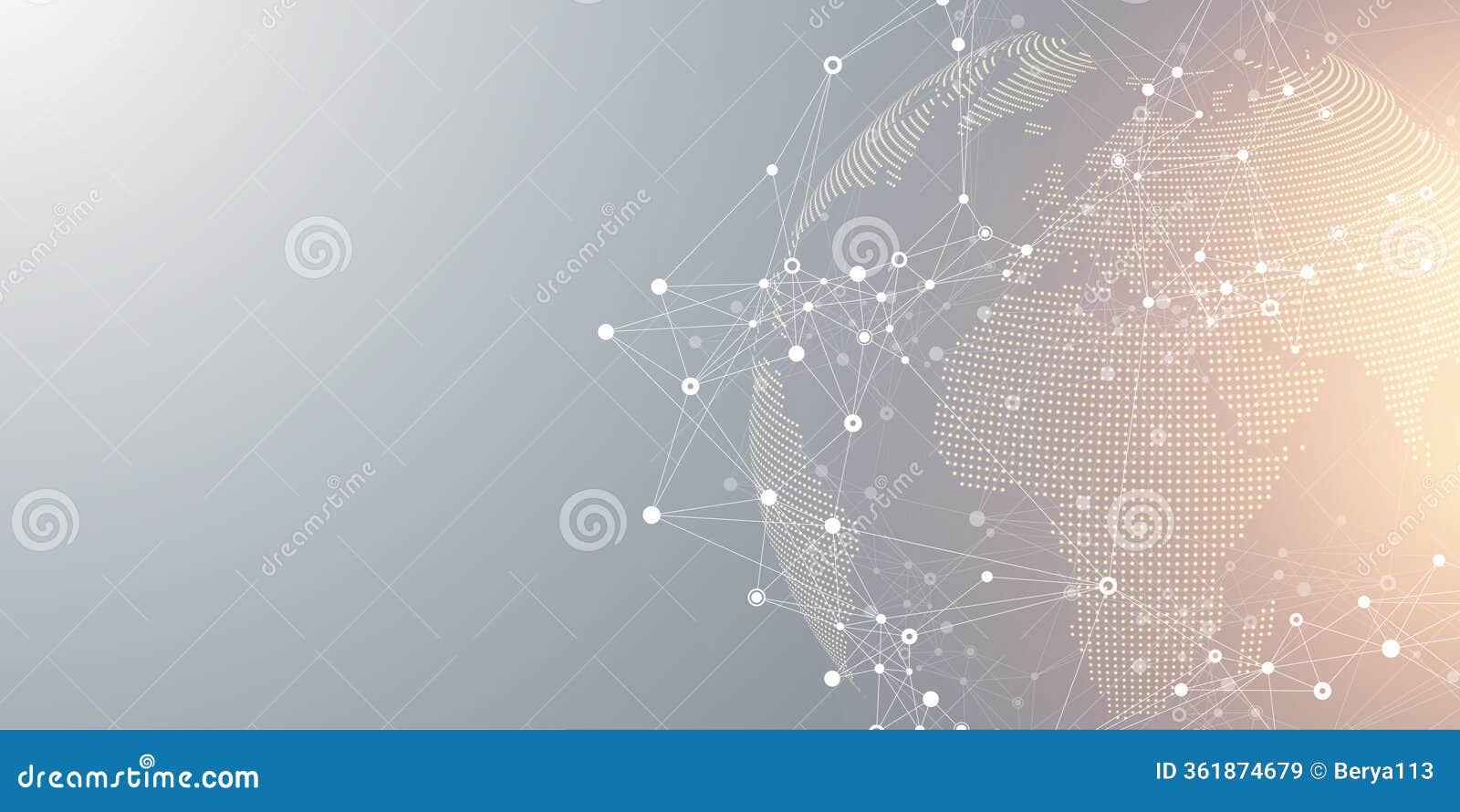 Global Network Connection Banner Design Template Idea. Header Social ...