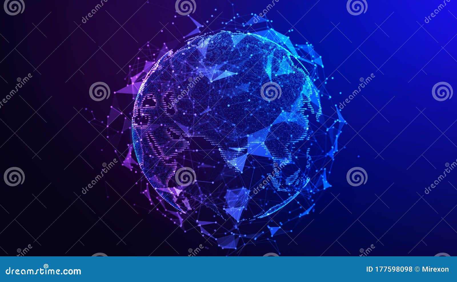 Global Network Connection. Concept Background with Planet Earth ...
