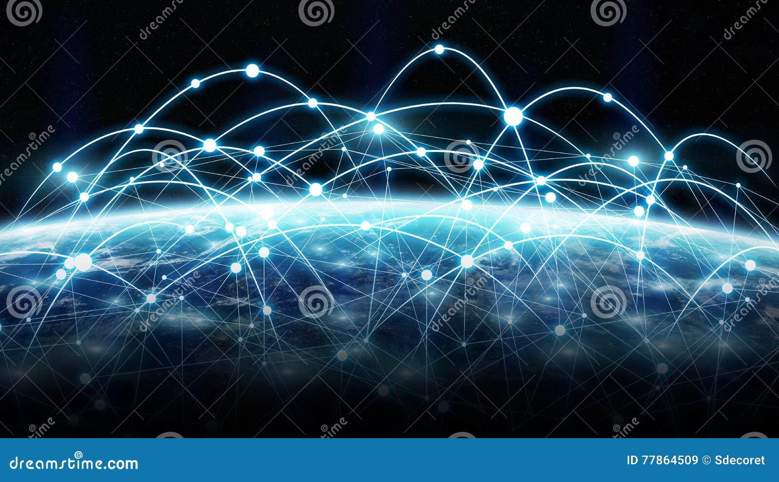 Global network connection stock illustration. Illustration of system ...