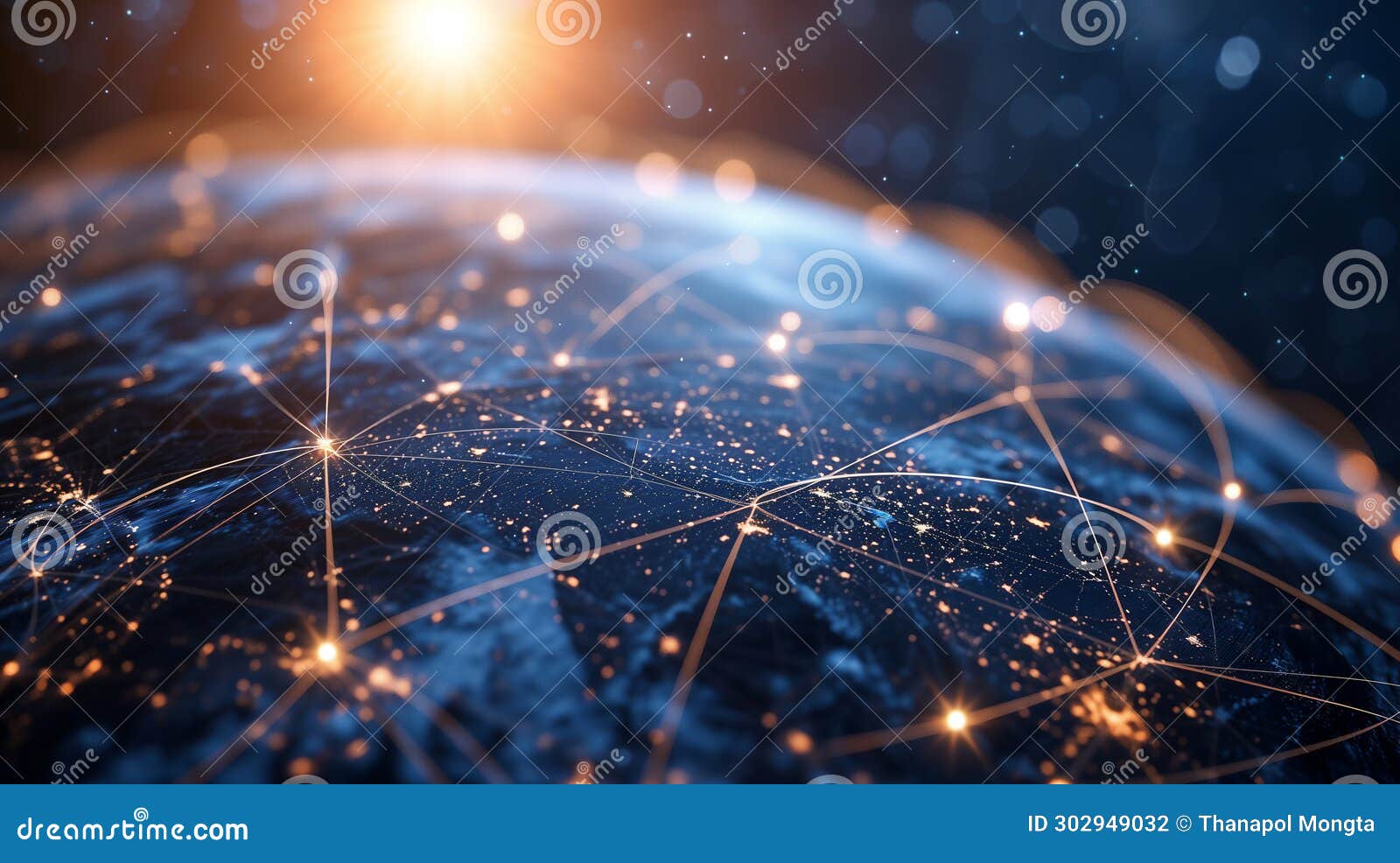 Global Network Connection Covering the Earth with Lines of Innovative ...