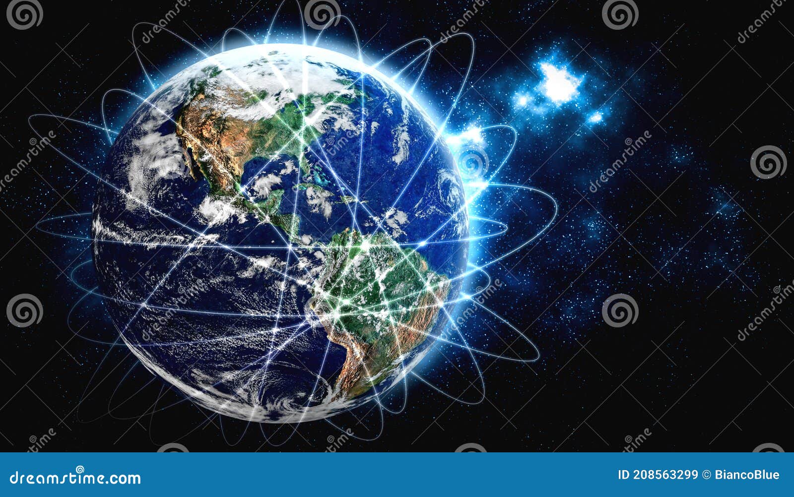 Global Network Connection Covering the Earth with Lines of Innovative ...