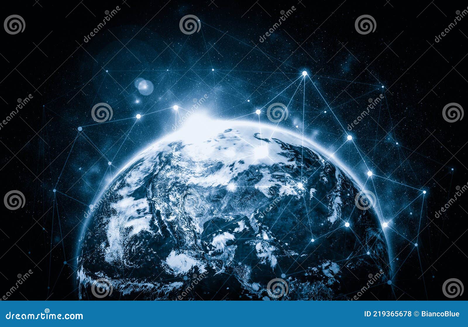Global Network Connection Covering the Earth with Lines of Innovative ...
