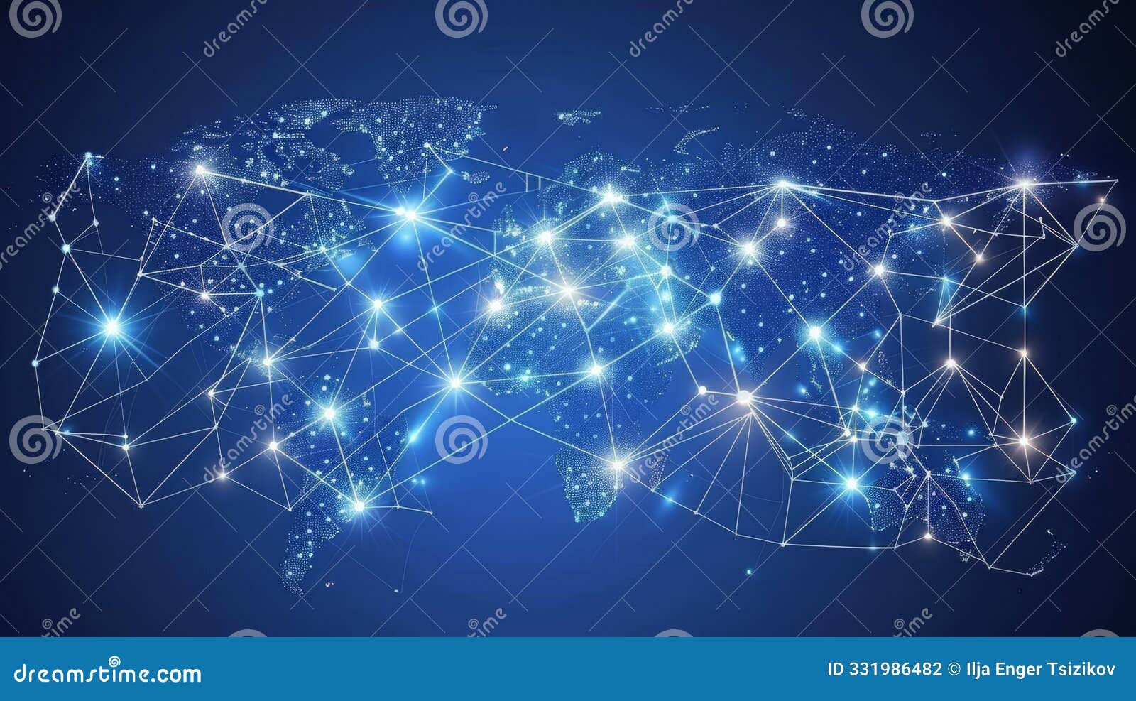 Global Network Connection Covering the World Map, World Map Connection ...