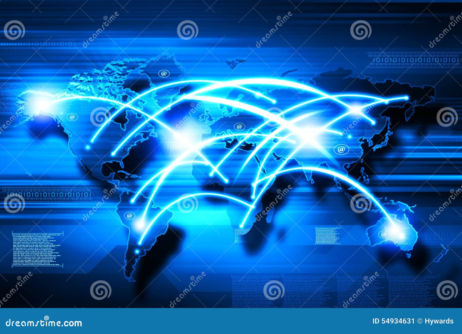Global network connection stock illustration. Illustration of line ...