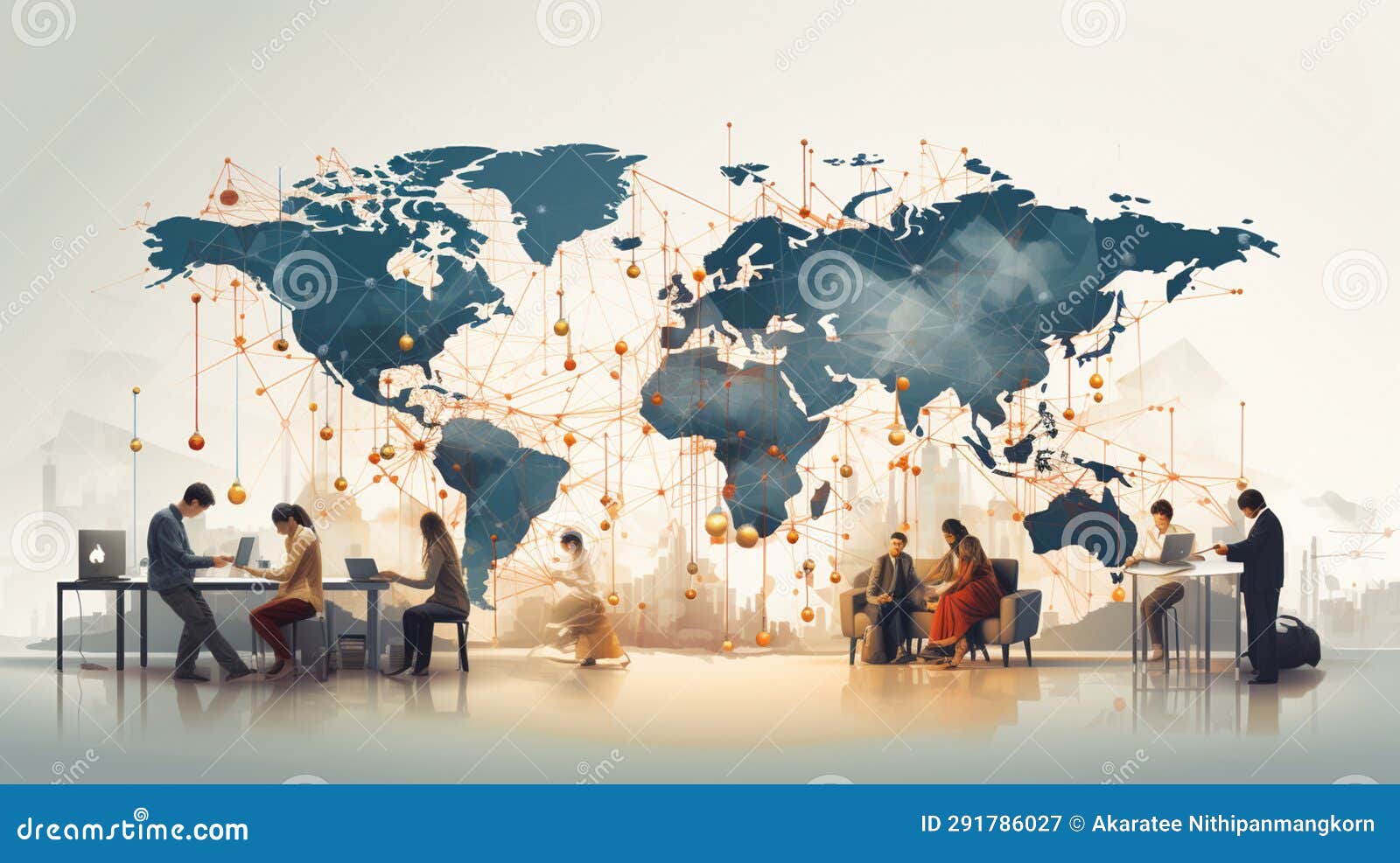 Global Network Connection, Exchange Business Information Stock ...