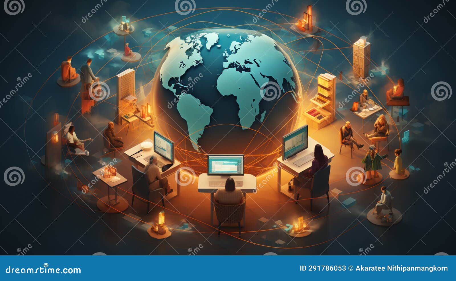 Global Network Connection, Exchange Business Information Stock ...