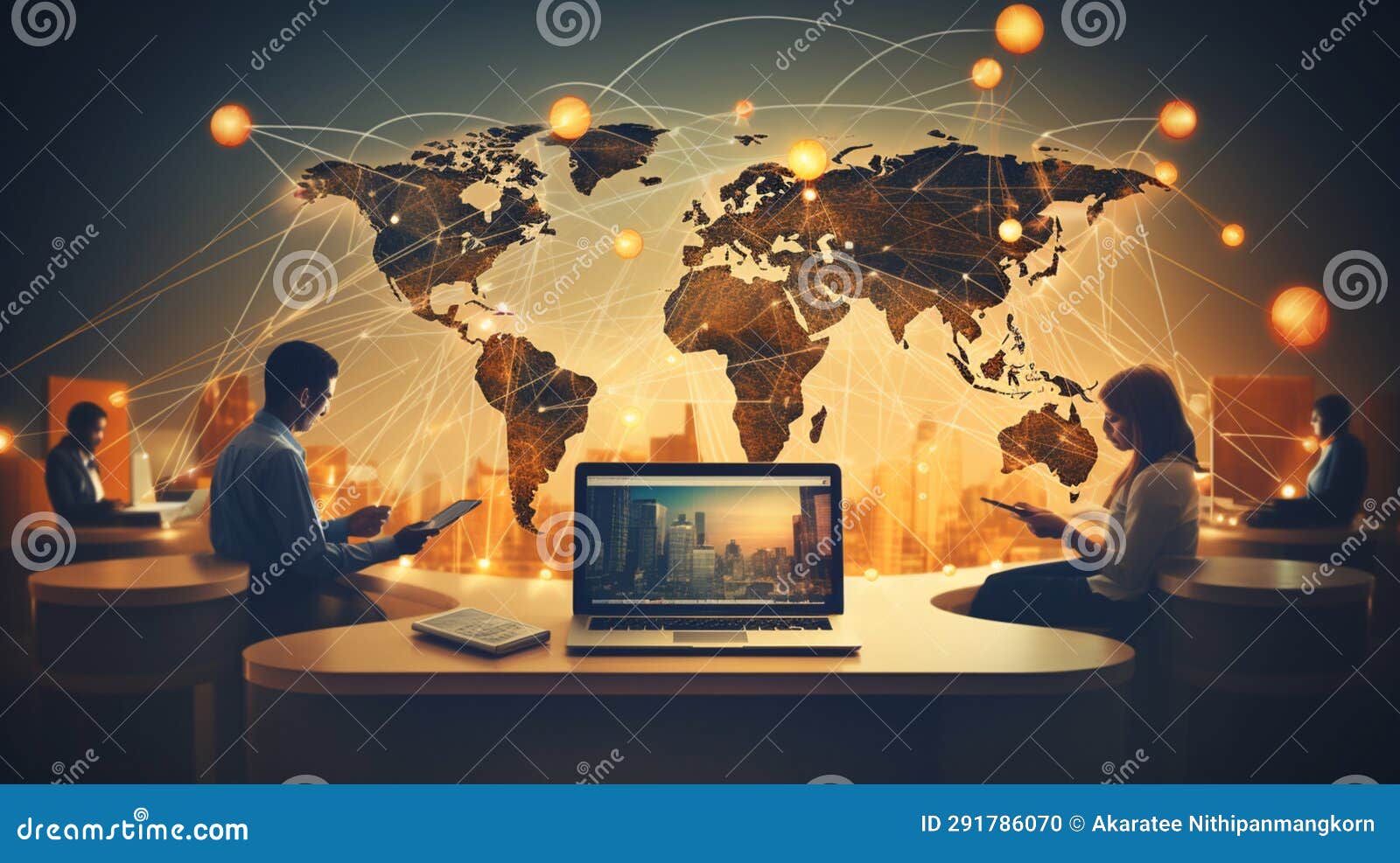 Global Network Connection, Exchange Business Information Stock ...