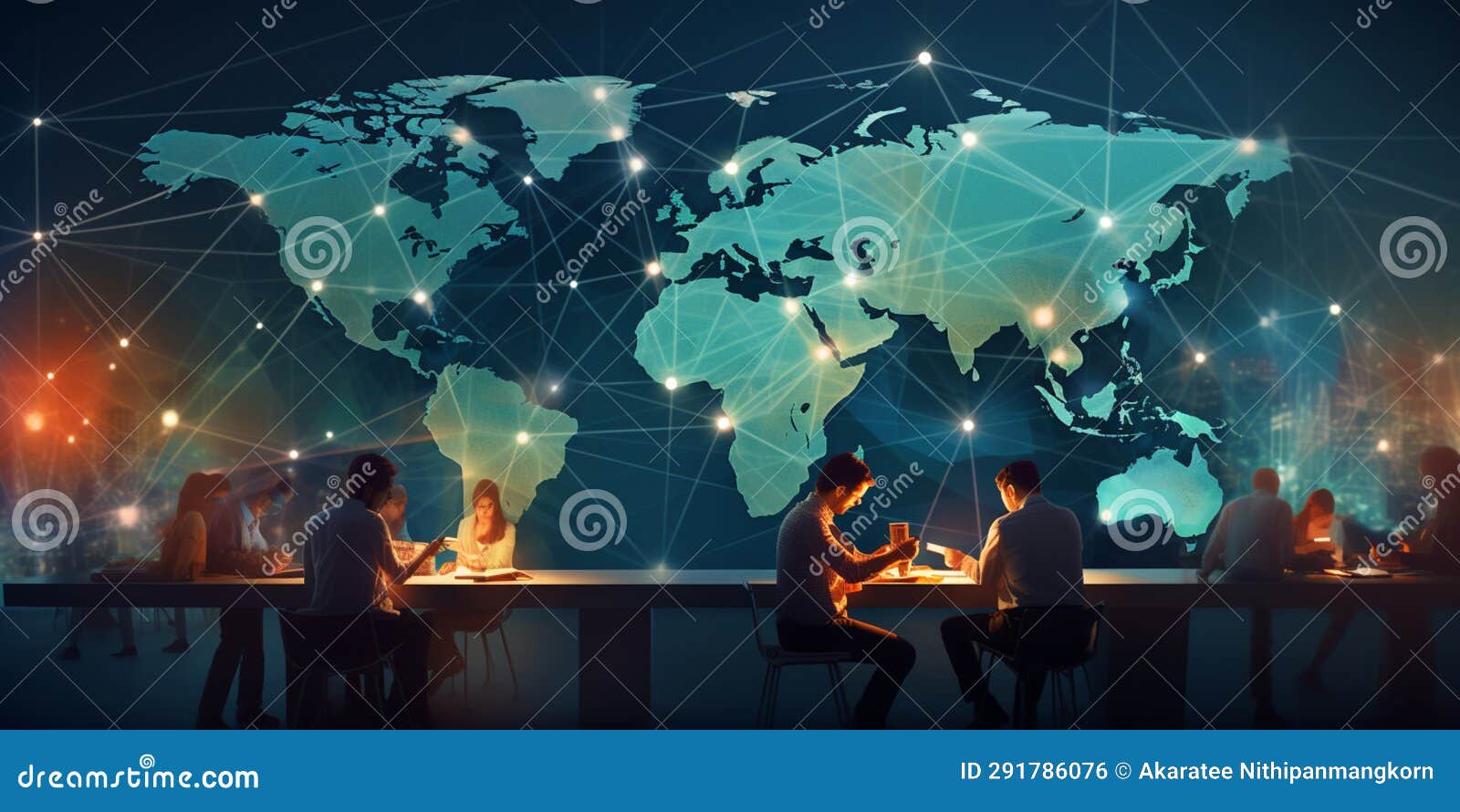 Global Network Connection, Exchange Business Information Stock ...