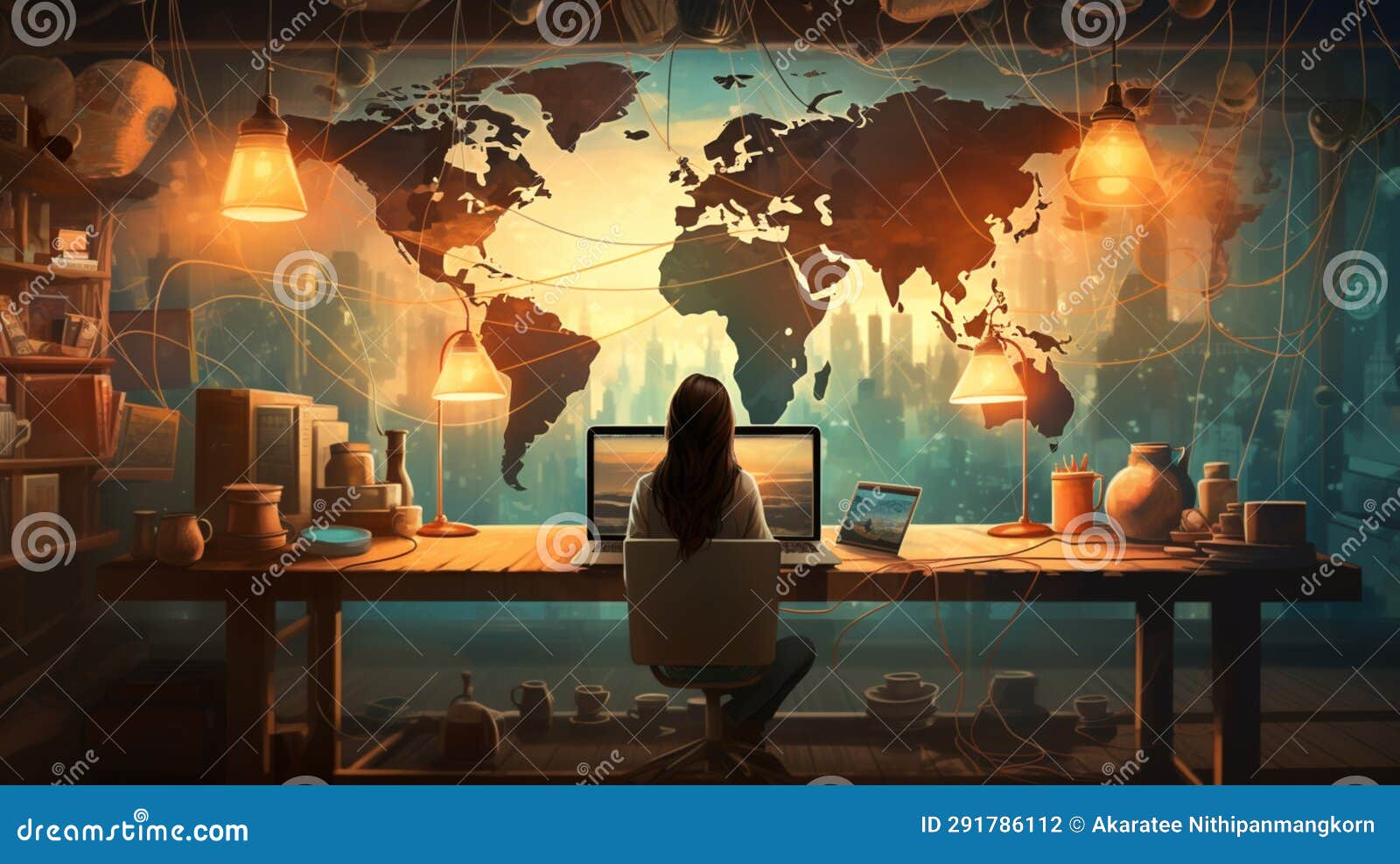 Global Network Connection, Exchange Business Information Stock ...