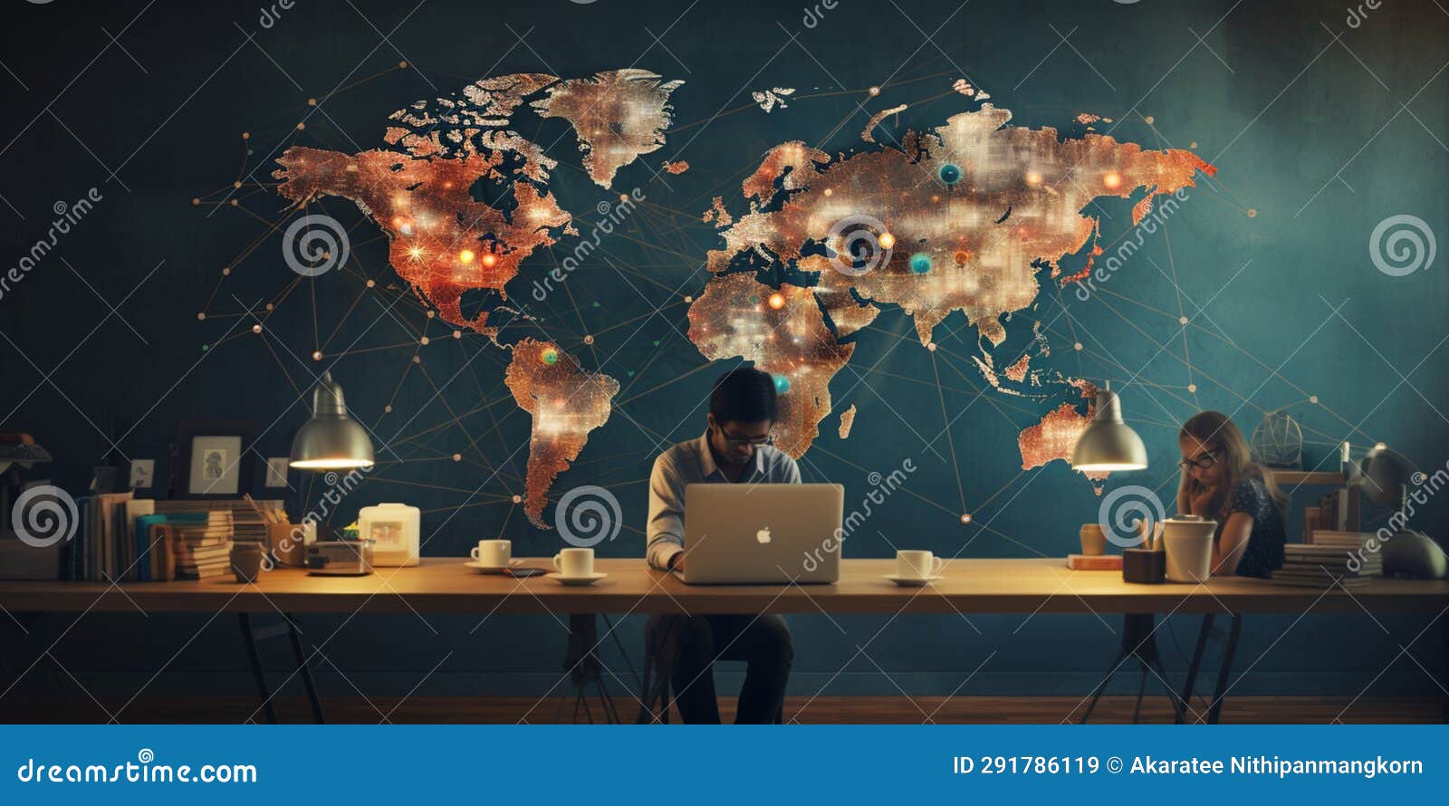 Global Network Connection, Exchange Business Information Stock ...