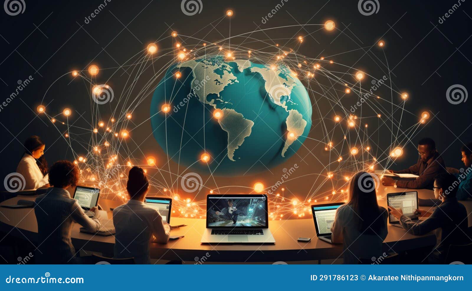 Global Network Connection, Exchange Business Information Stock ...