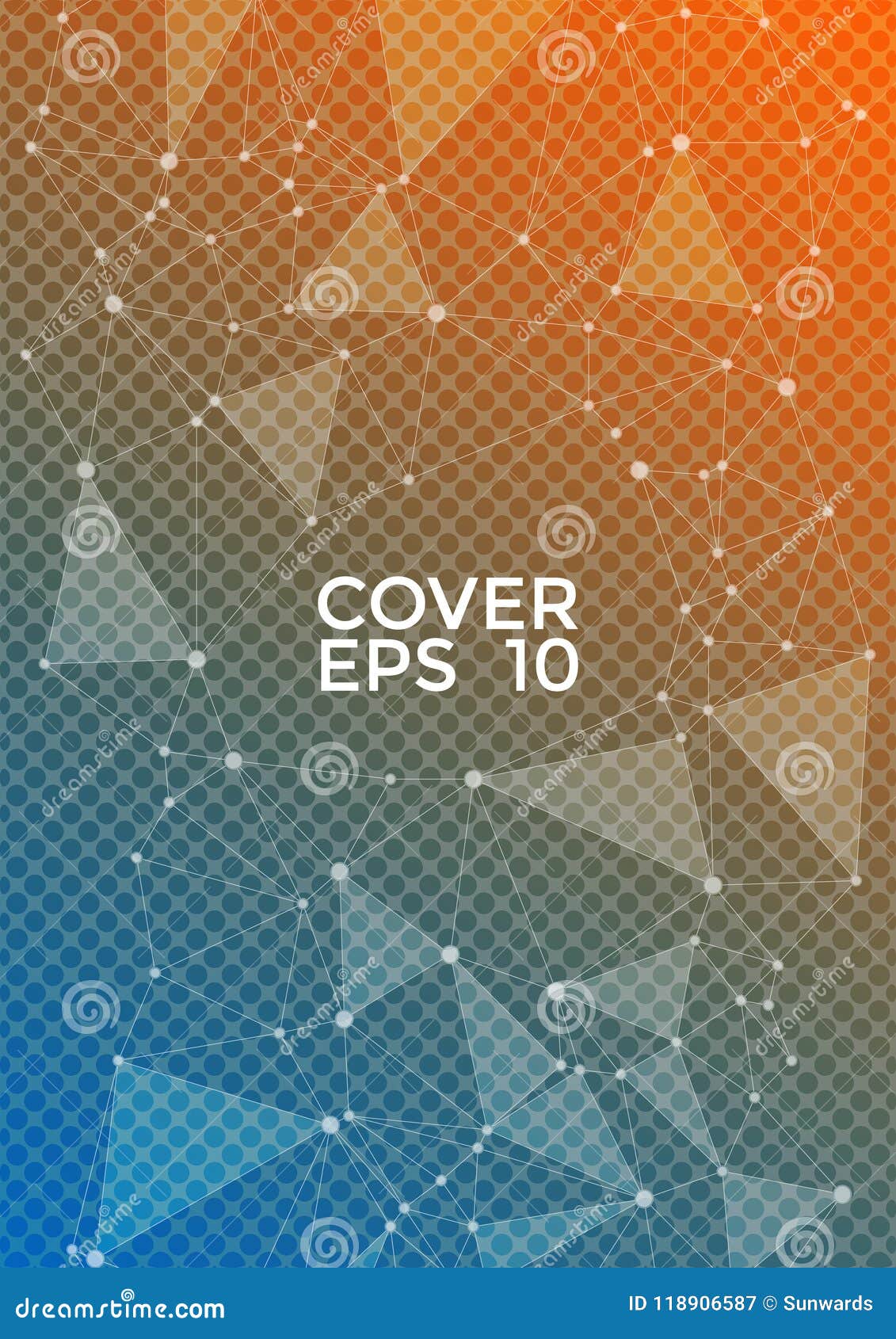 Global Network Connection Geometric Grid. Network Nodes Information ...