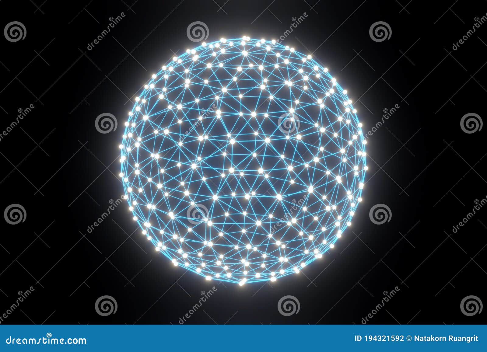 Global Network Connection Graphic 3D Rendering Stock Illustration ...