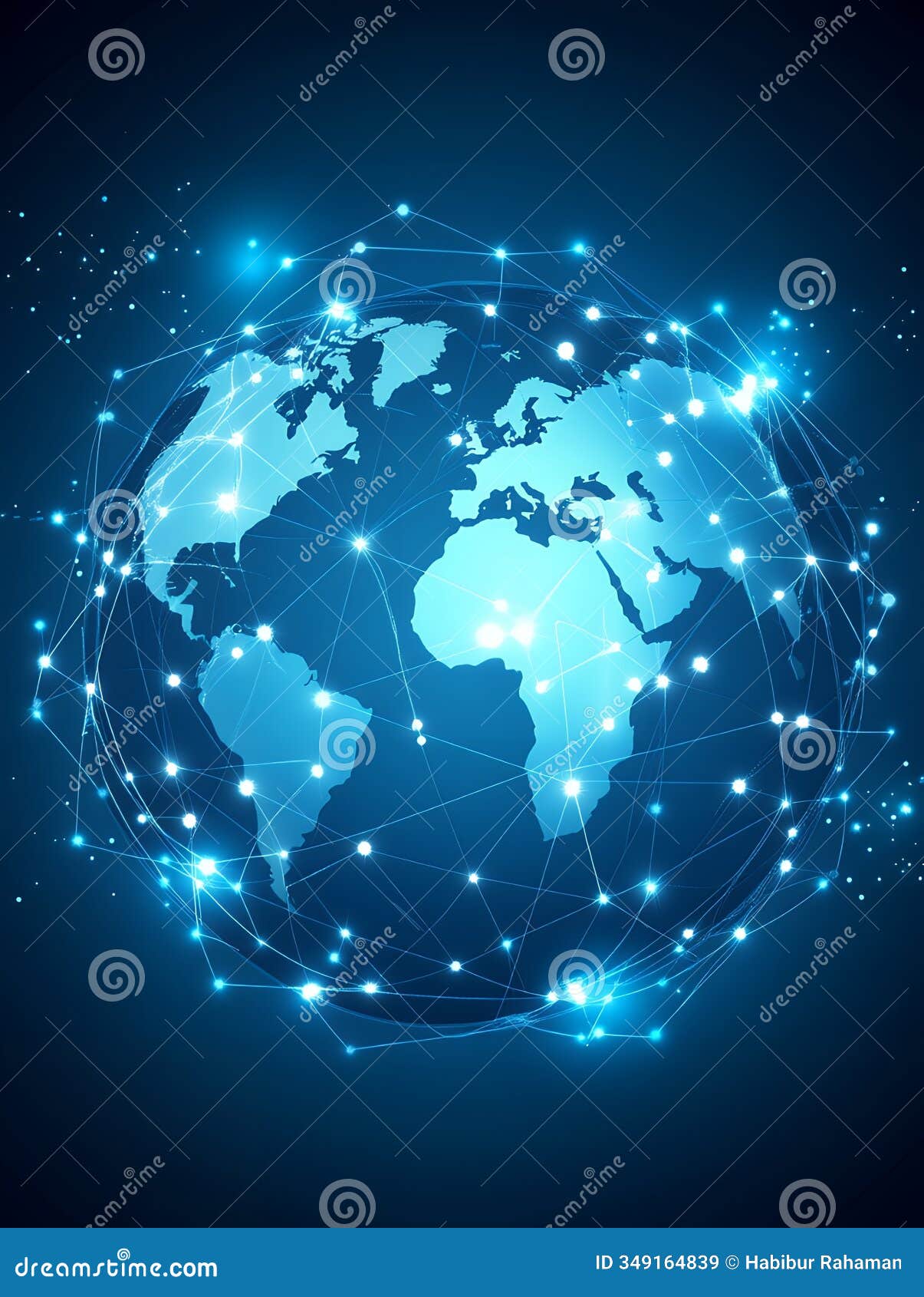 Global Network Connection Illustration Stock Illustration ...