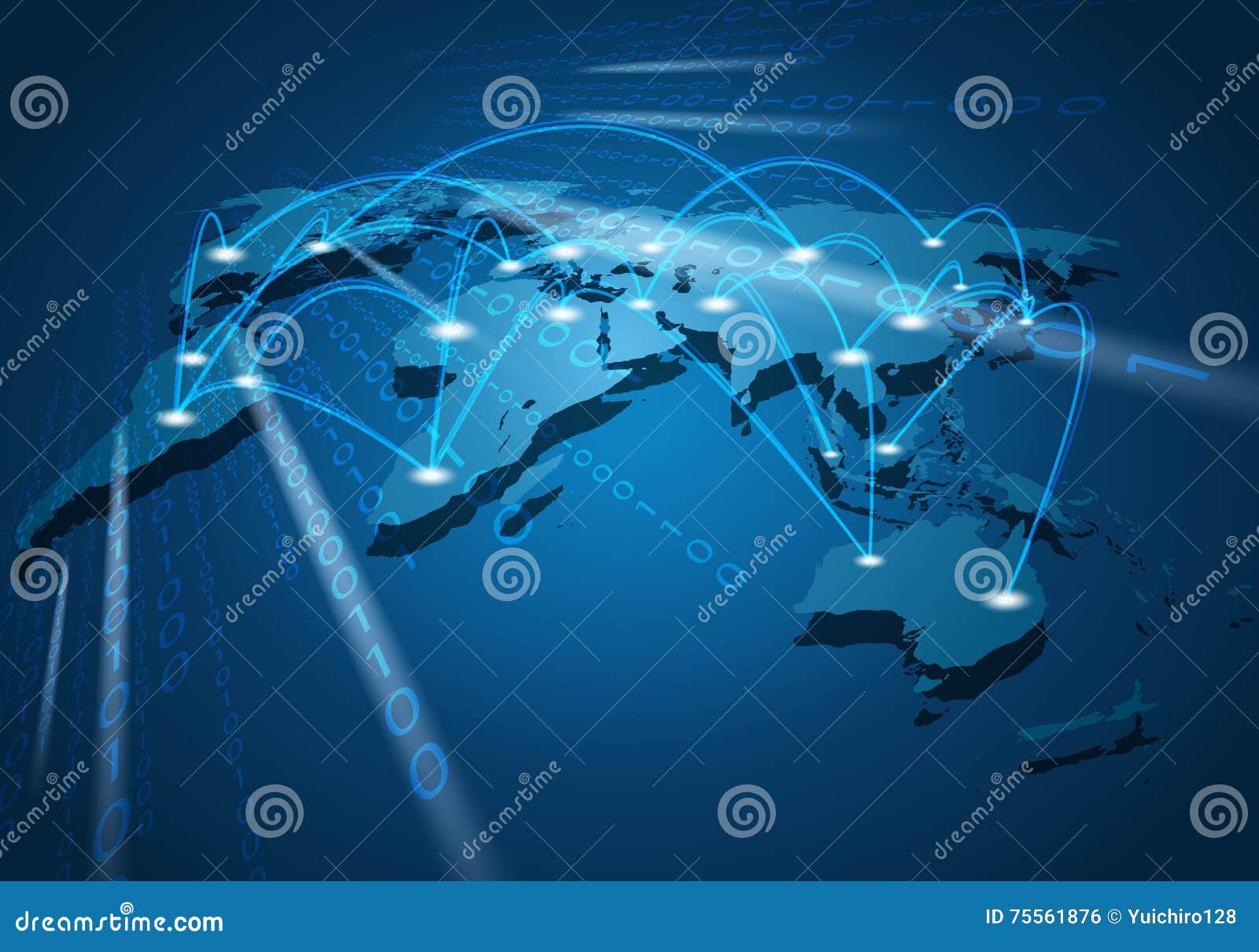 Global network connection stock vector. Illustration of globe - 75561876