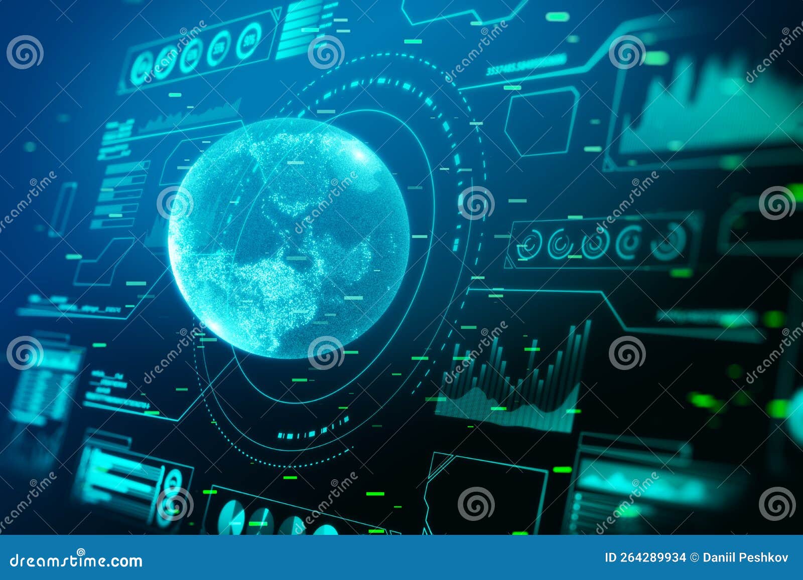 Global Network Connection and Innovation Concept with Abstract Digital ...