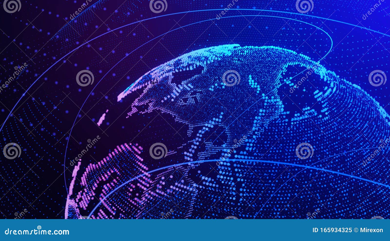 Global Network Connection, Social Network. Science and Technology ...