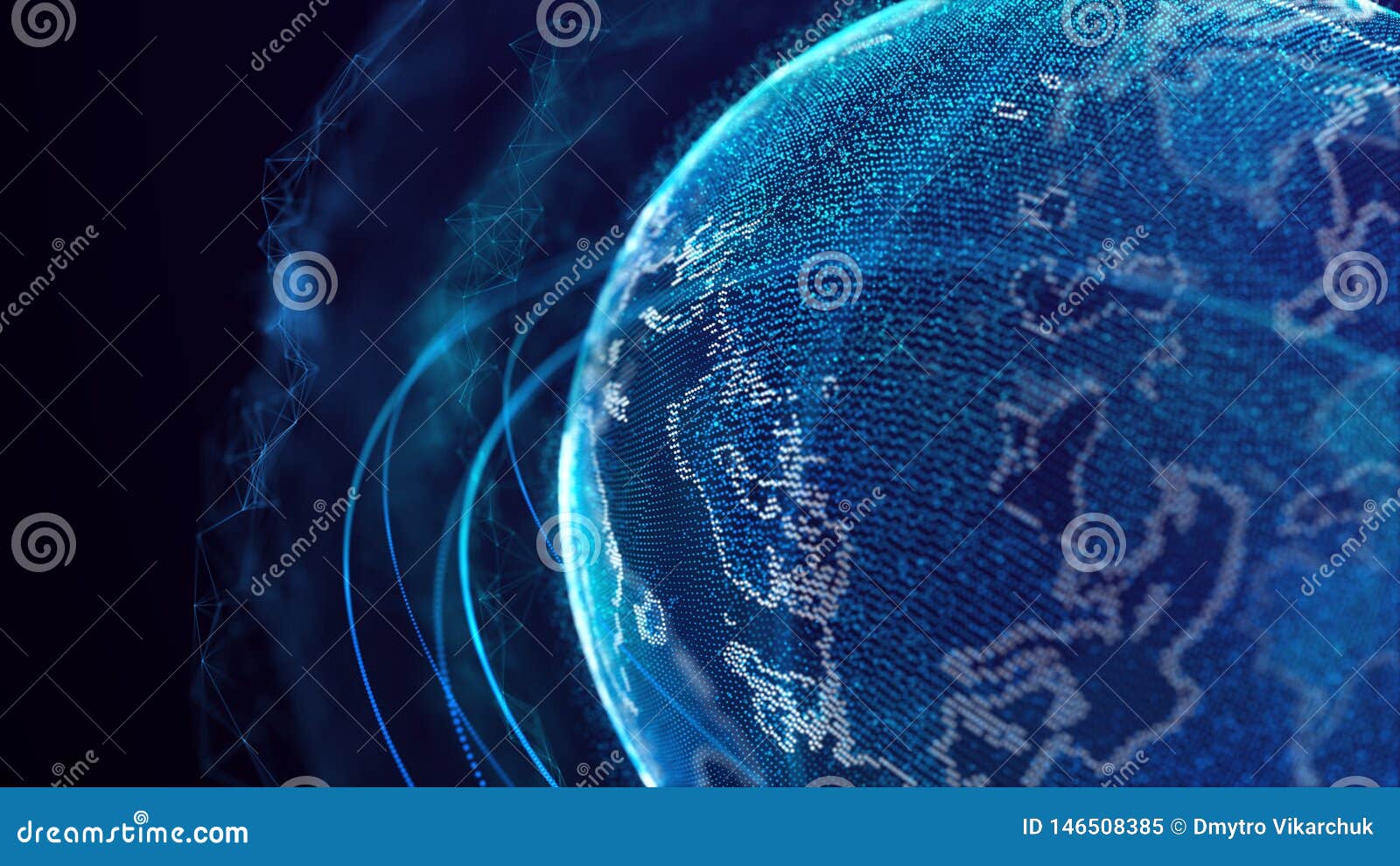 Global Network Connection. World Map Point. Representing the Global ...