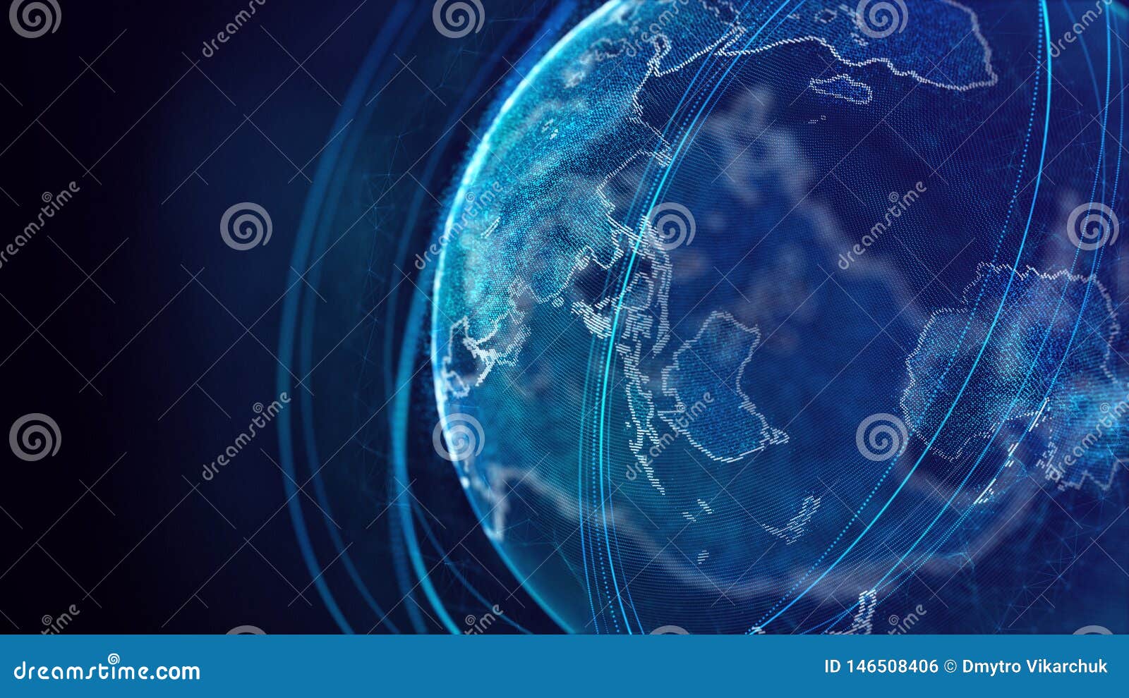 Global Network Connection. World Map Point. Representing the Global ...
