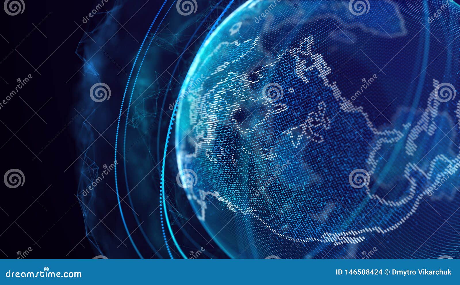 Global Network Connection. World Map Point. Representing the Global ...